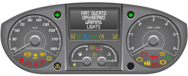 Fiat Ducato Dashboard Warning Lights - DASH-LIGHTS.COM